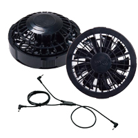FAN2200 ファン(ブラック)2個+ケーブル｜2023空調服(R) ＜7.2V＞FAN2200/2300/2400ファン・LI-SUPER1/Pro2バッテリー｜作業服・空調服など ...